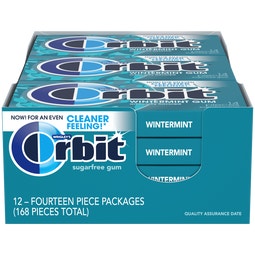 ORBIT Wintermint Sugarfree Chewing Gum, Multipack (3 Packs) | Orbit Gum