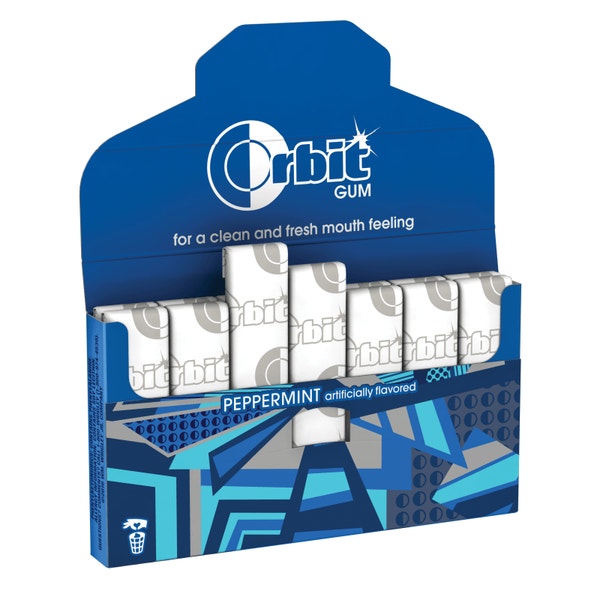 ORBIT Peppermint Sugarfree Chewing Gum, 14 Piece Single Pack | Orbit Gum