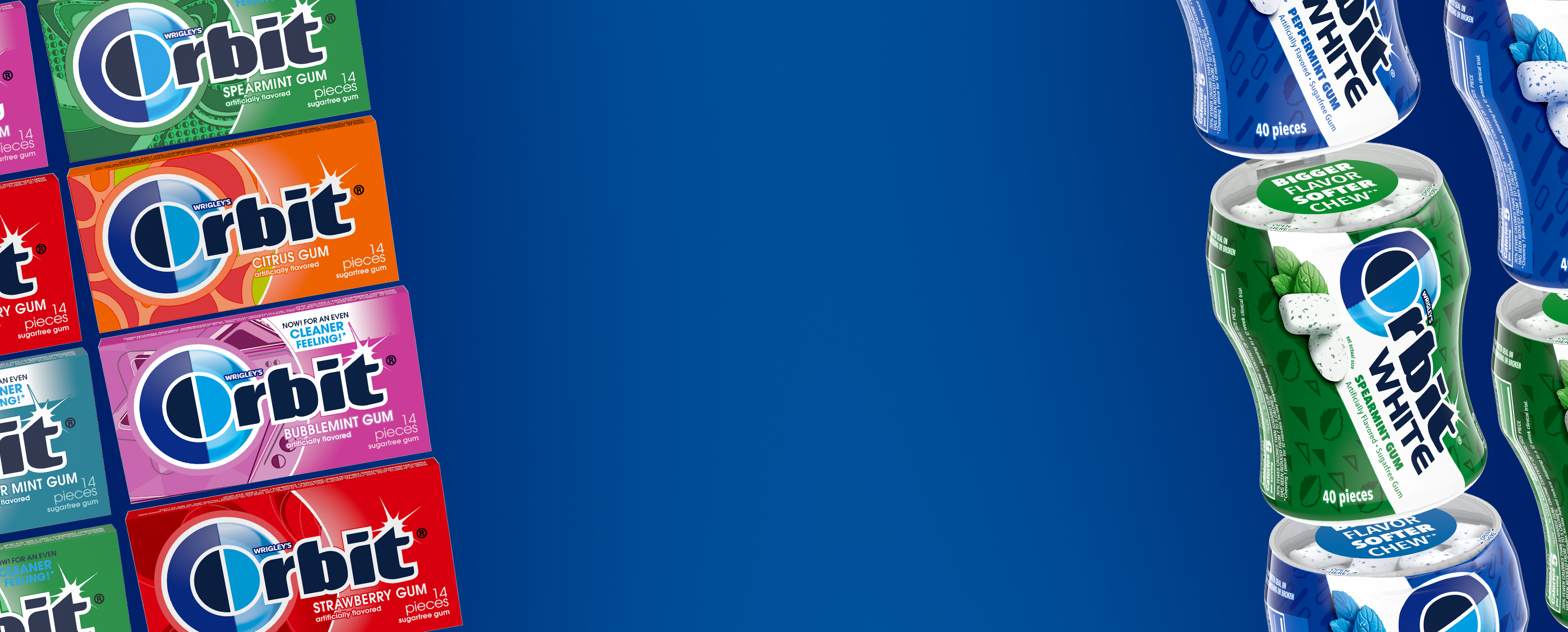 ORBIT® Wintermint Gum - Crisp Winter Freshness