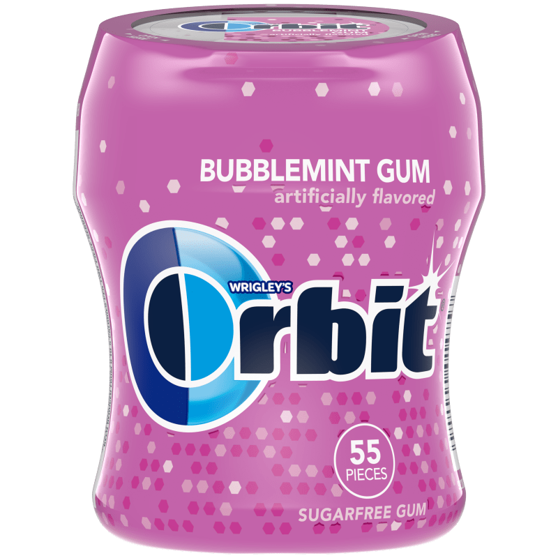 ORBIT® Bubblemint Sugarfree Gum, 55-Piece Bottle