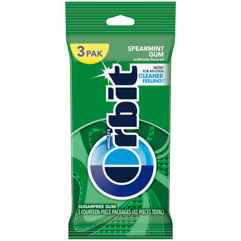 ORBIT® Spearmint Sugar Free Chewing Gum, Multipack (3 Packs)