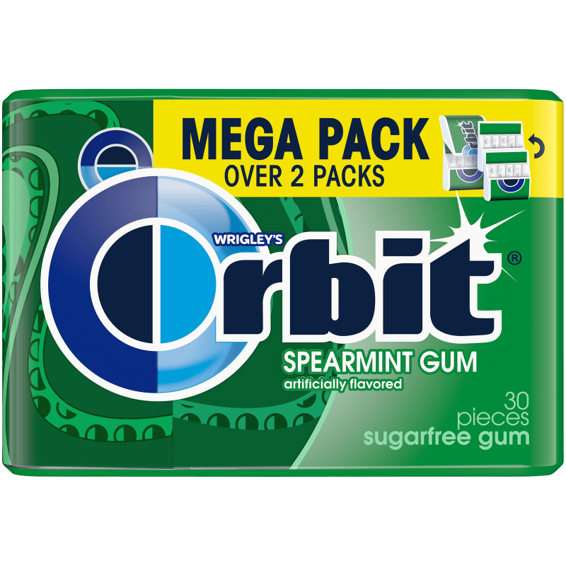 ORBIT Spearmint Sugar Free Chewing Gum - 3 Ct Pack | Orbit Gum